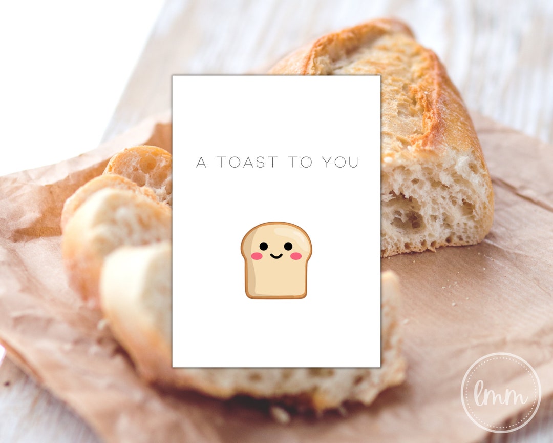 Cute A Toast to You Card - Digital Downloads - Printable Greeting Cards ...