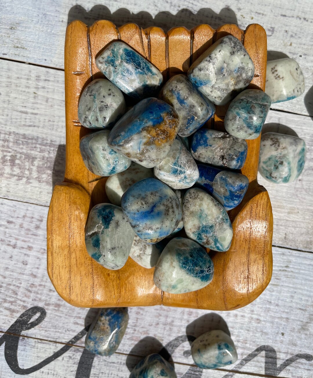 Rare UV Reactive Stone, Sodalite Tumble, Pocket Stone, Energy Crystal ...