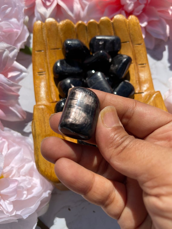 One AAA Hypersthene Tumbles - Etsy