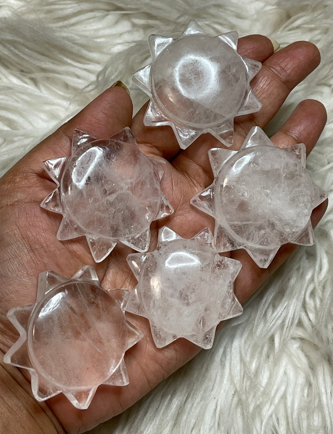 Buy Sun Shaped Clear Quartz Whimsigoth Crystal Wiccan Supplies Online ...