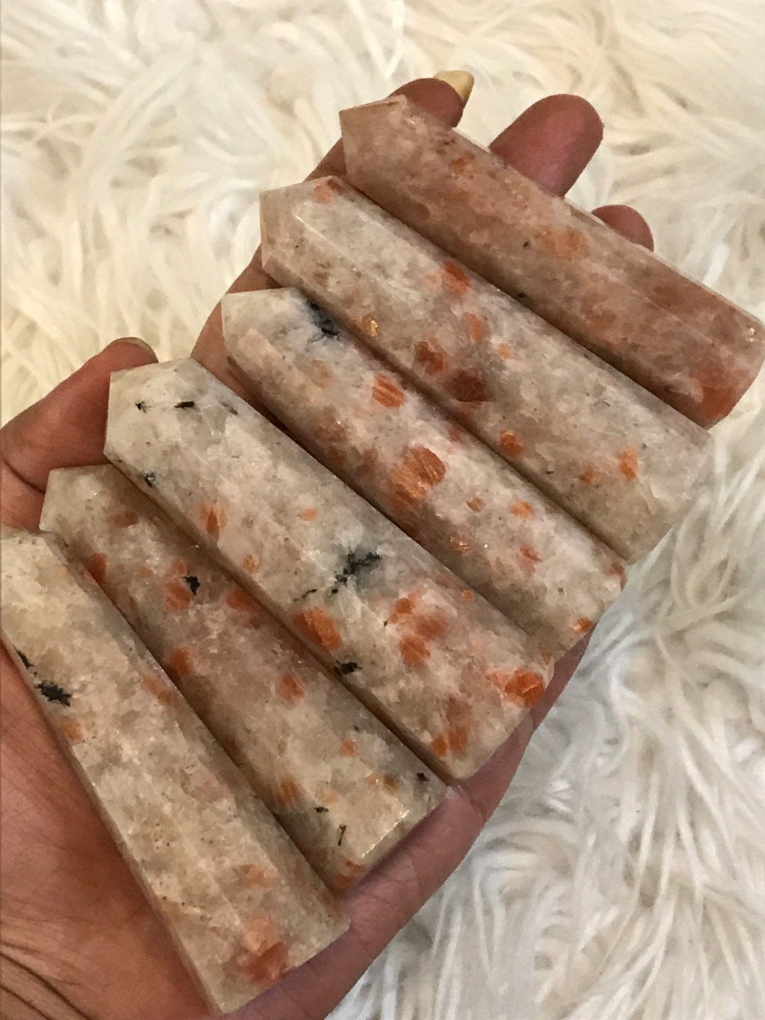 Sunstone Tower Crystal Point Sunstone Wand Sunstone - Etsy