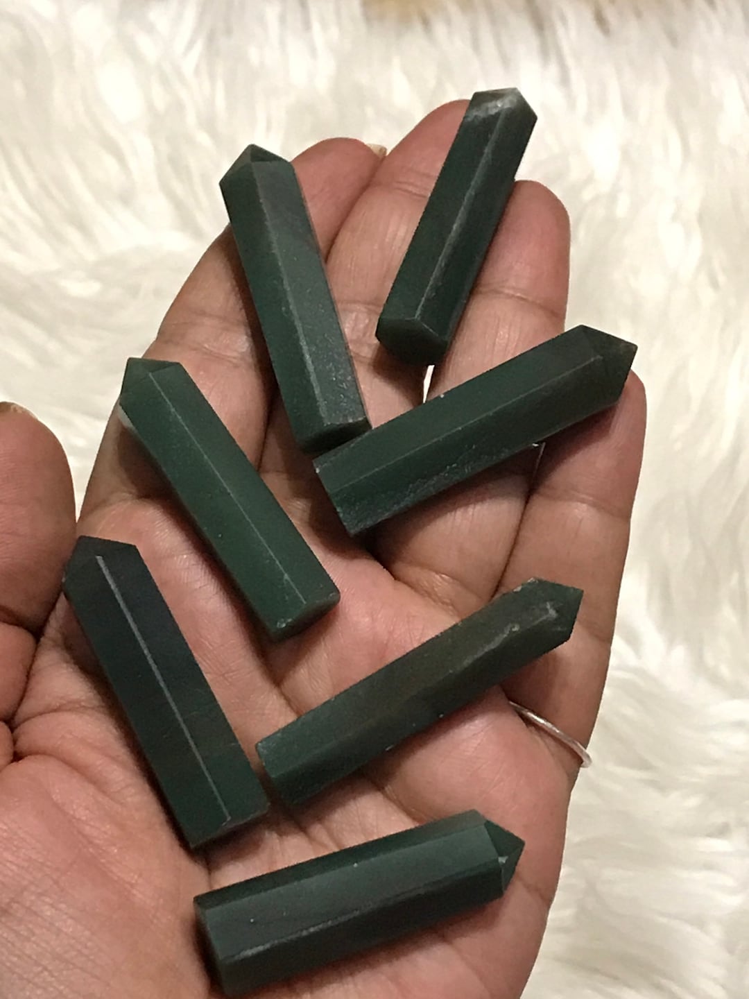 Jade Pinnacle, Green Crystal Spire, Jade Mineral Obelisk, Green Crystal ...