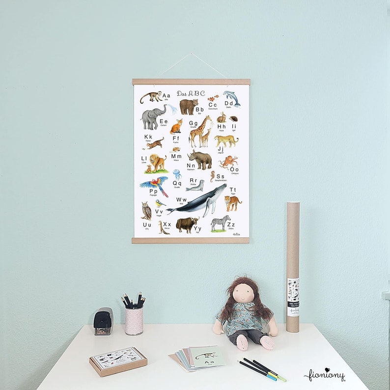 SET: 26 ABC Alphabet Cards + 13 Expansion Cards - A6, Reverse Side With ...