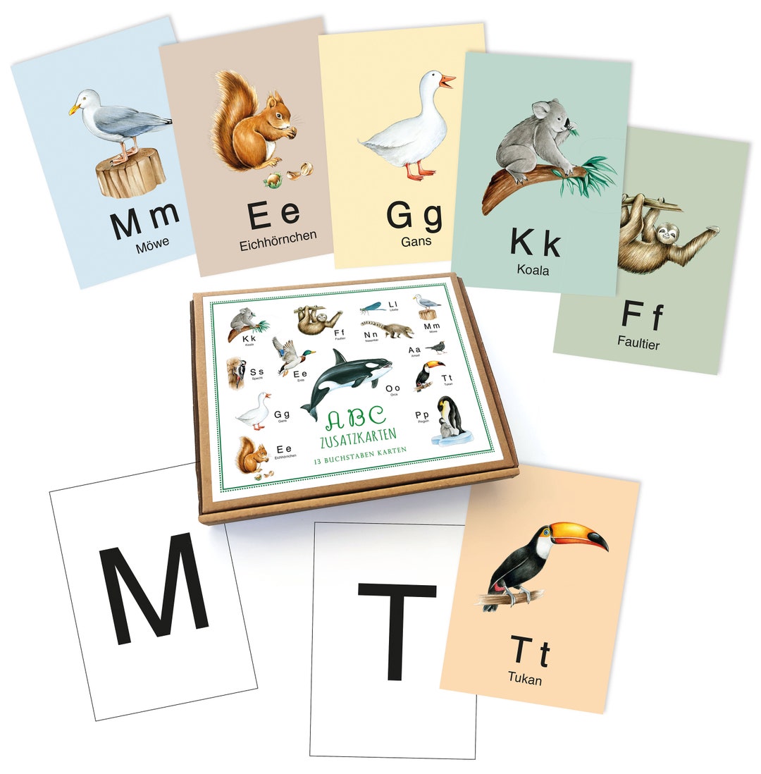 ABC ADDITIONAL CARDS SET 13 Alphabet Cards as Supplementary Set ...