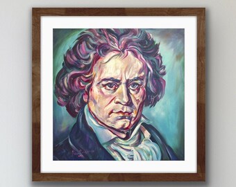 Ludwig Van Beethoven Print Poster - Etsy
