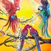 Australian Parrots Digital Art Print, Parrots Wall Art, Exotic Birds ...