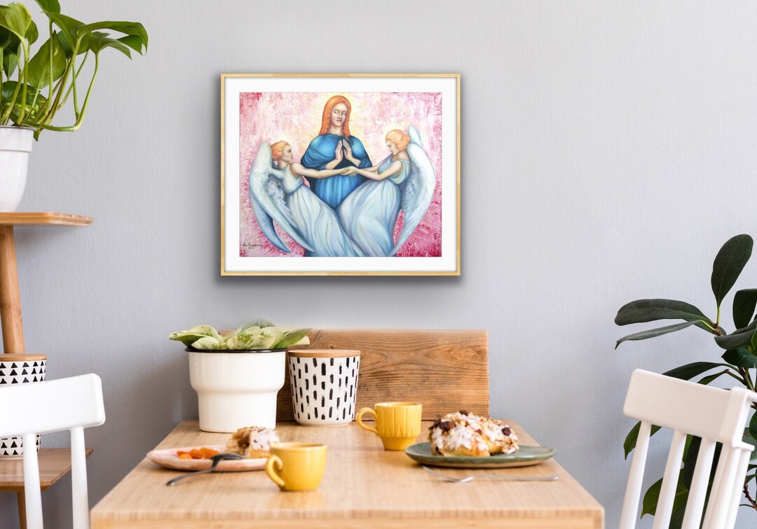 Mary Magdalene Digital Art Print Saint Mary Magdalene Wall Art Portrait ...