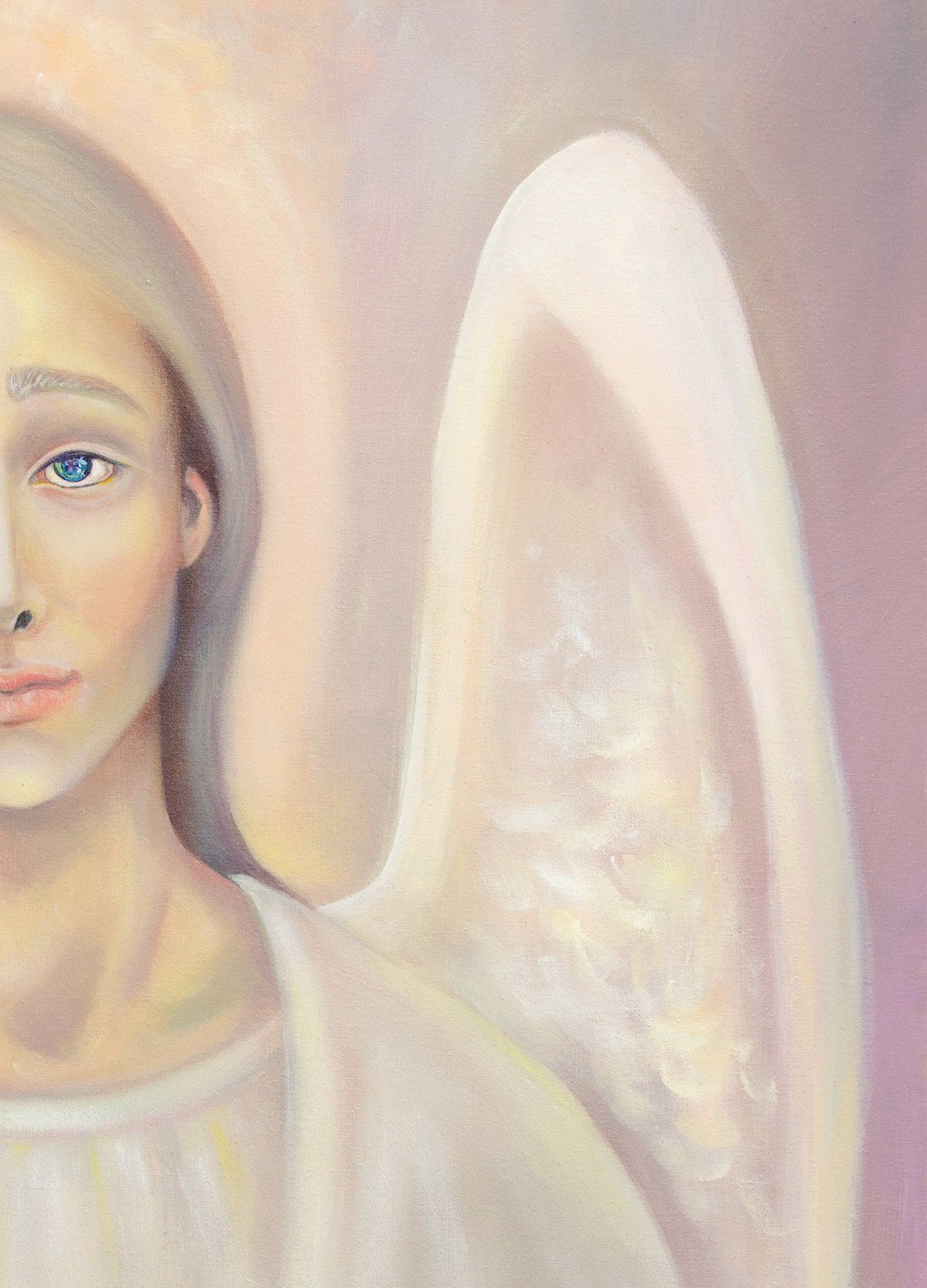 Archangel Anael Original Oil Painting, Angel of Love Oil Painting ...