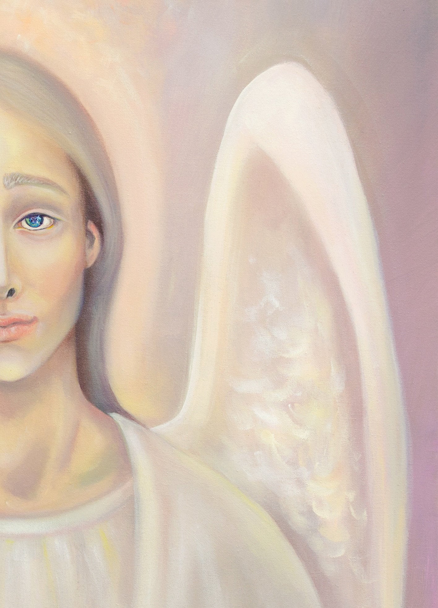 Archangel Anael Original Oil Painting, Angel of Love Oil Painting ...
