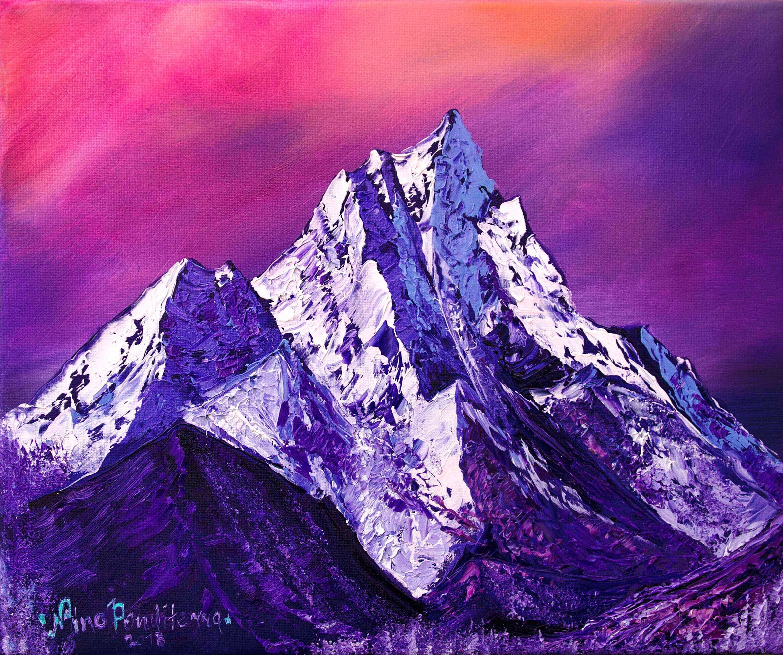 Ama Dablam Mountain Art Print: Nepal Landscape (digital Download) - Etsy