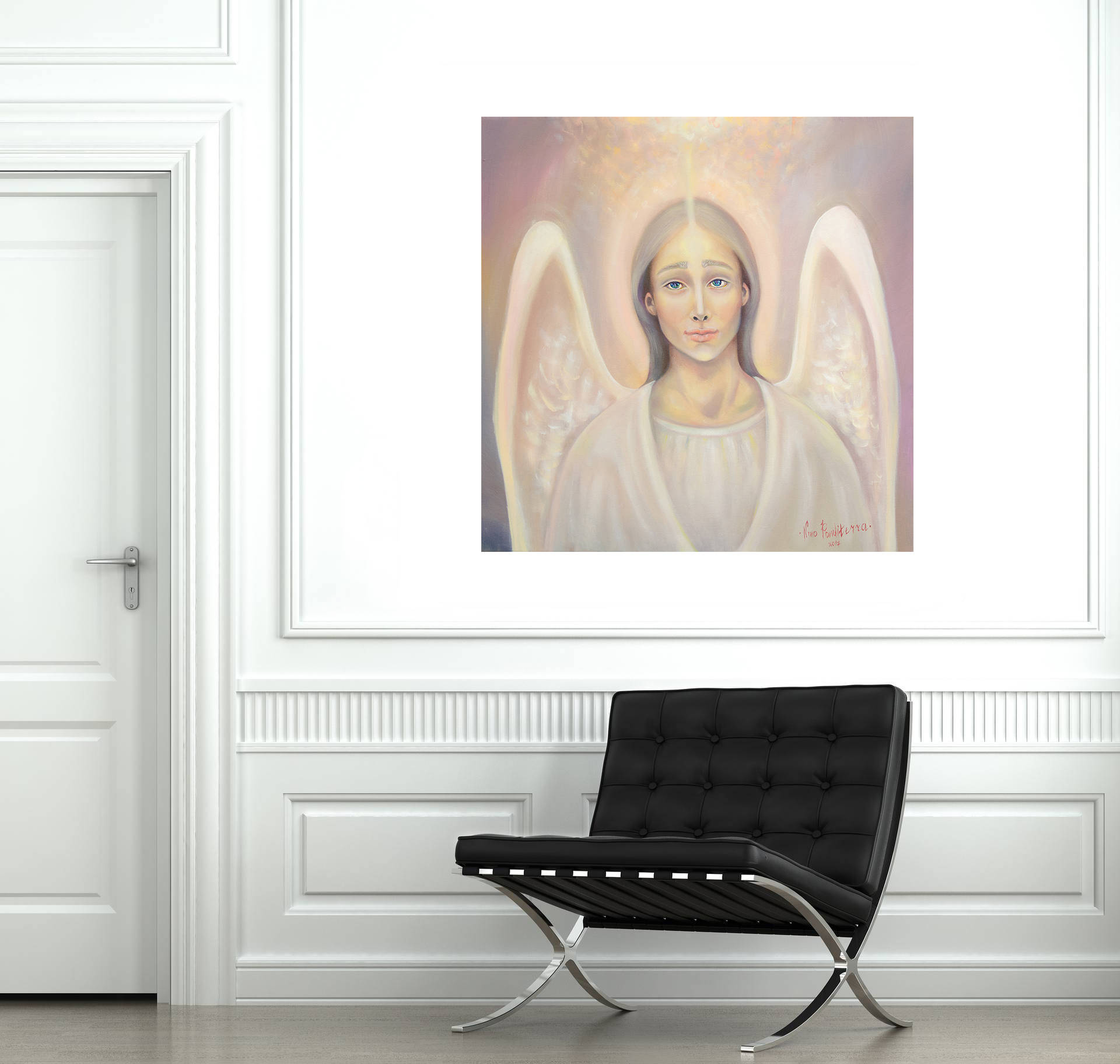 Archangel Anael Original Oil Painting, Angel of Love Oil Painting ...
