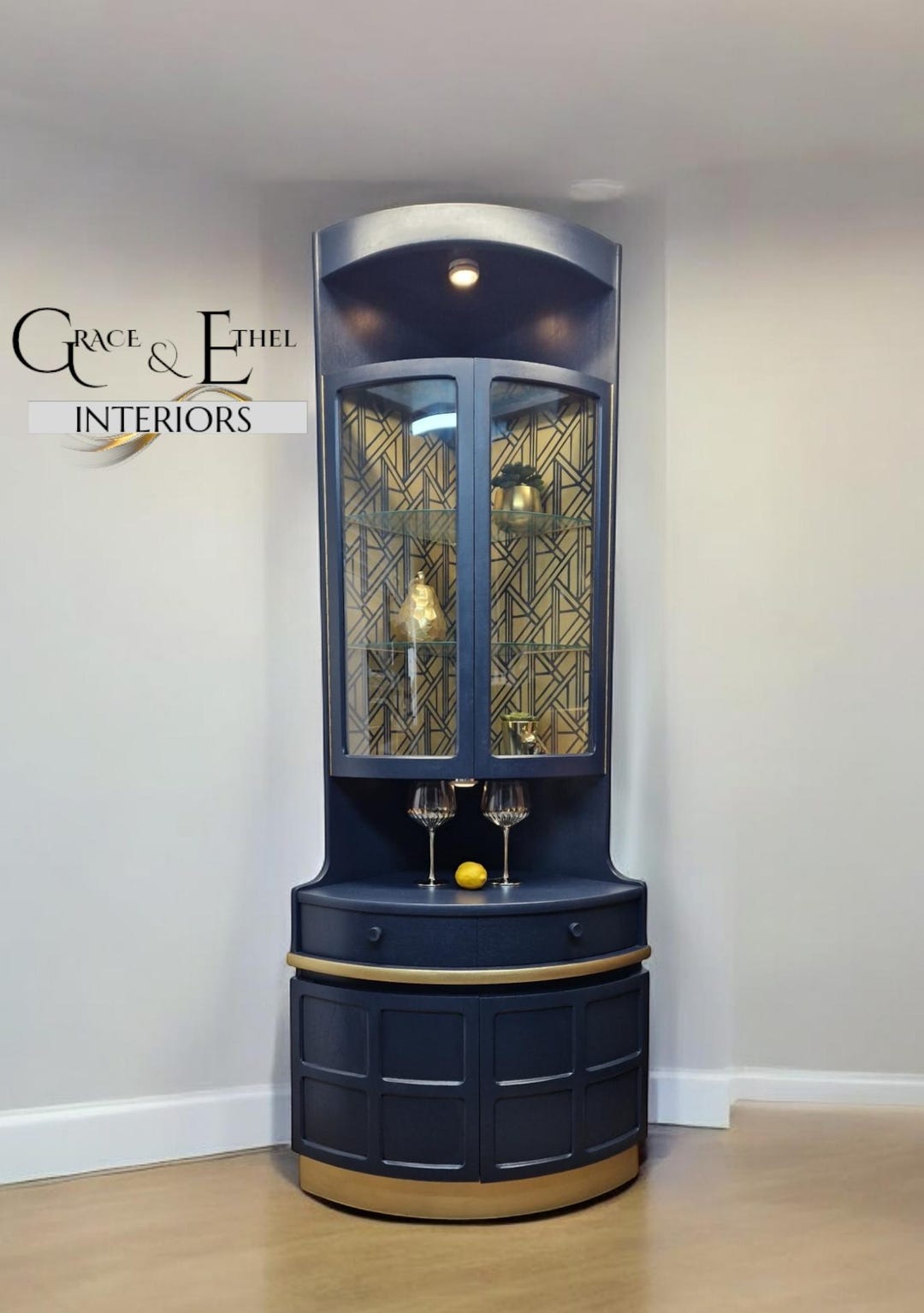 Midcentury Nathan Corner Display Cabinet, Drinks Cabinet - Etsy UK