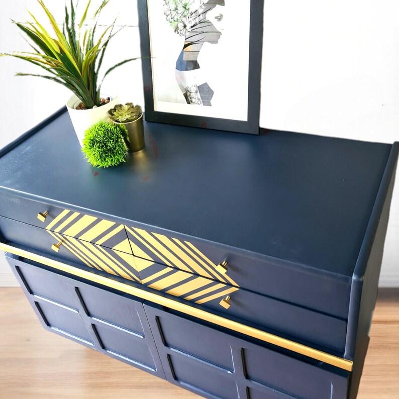 Navy Blue Nathan Sideboard - Etsy