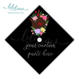 ASL Printed Graduation Cap Topper / Sign Language Custom Grad Cap ...