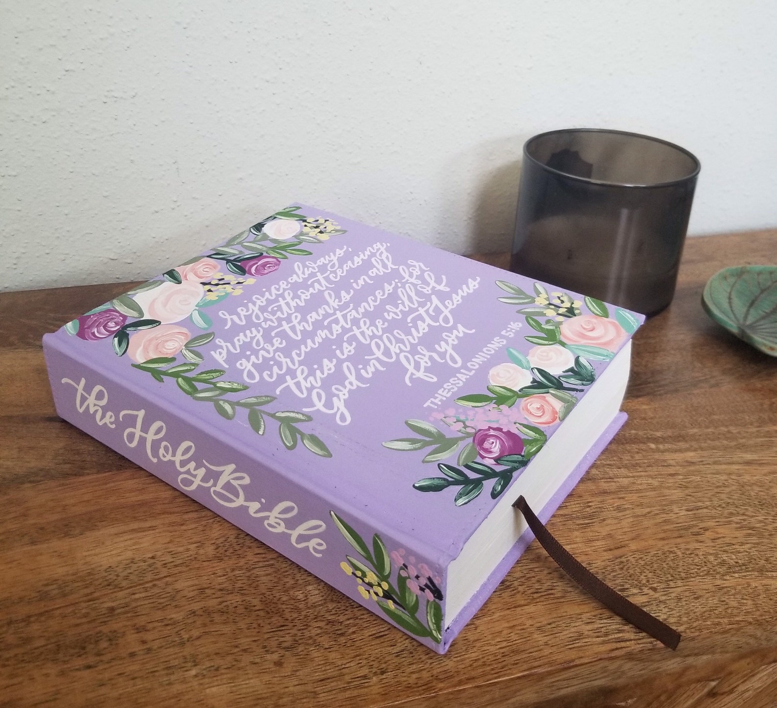 Hand Painted Custom Bible Personalized Bible Painted Bible - Etsy