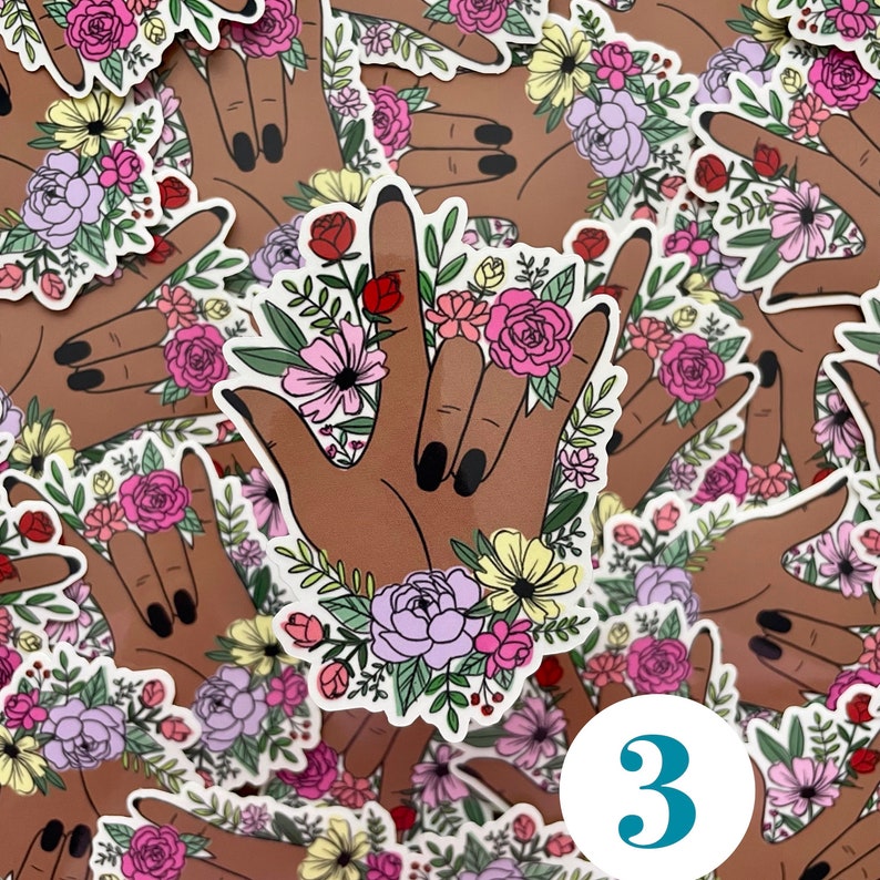 I Love You ASL Sign Language Sticker ILY - Etsy