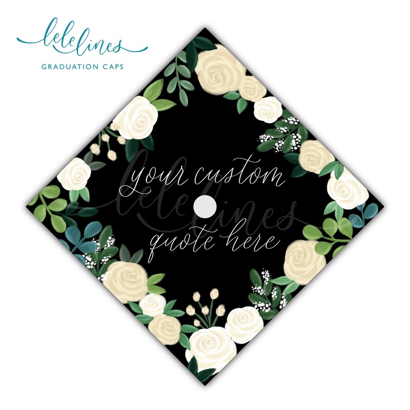 Floral Grad Cap - Etsy