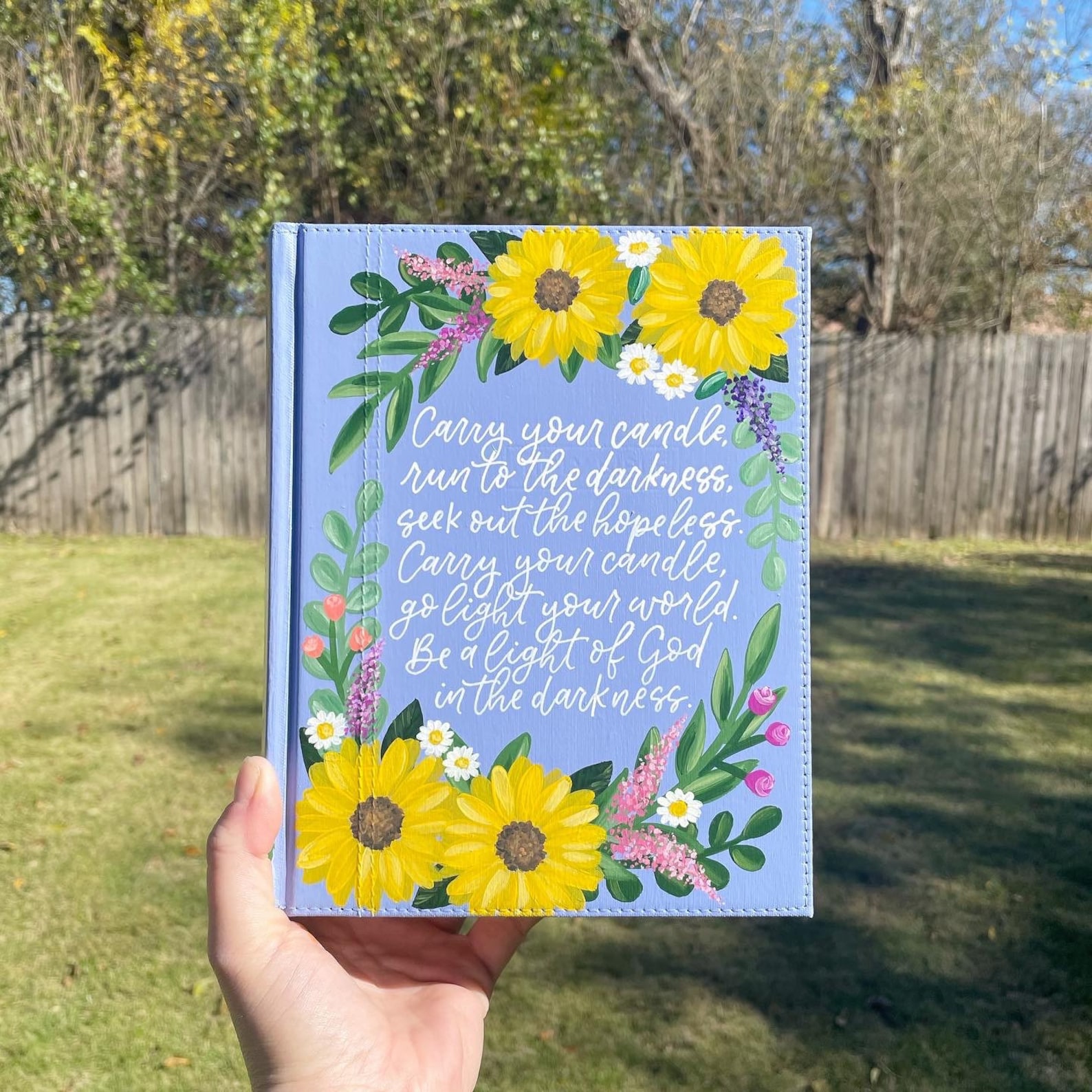 Hand Painted Custom Bible | Personalized Bible | Painted Bible ...