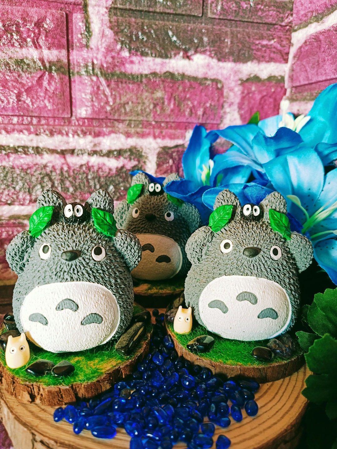 TOTORO FIGURE Studio Ghibli My Neighbor Totoro Movie Nature - Etsy