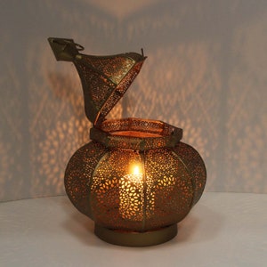 Oriental Lantern Anida Gold Height 30 Cm Boho Lantern Standing ...