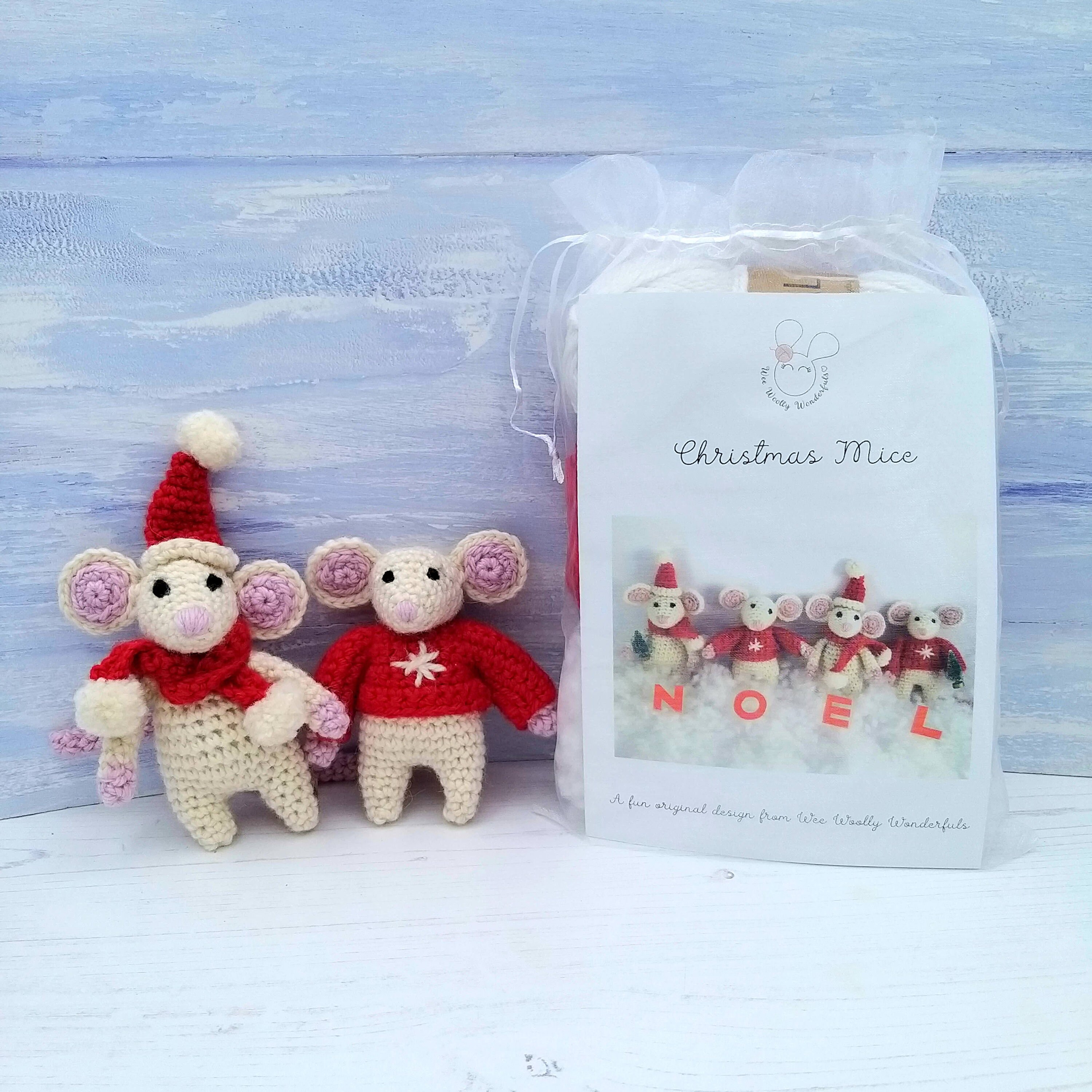 Mice Crochet Kit Amigurumi Kit Cute Crochet Pattern Mouse - Etsy UK
