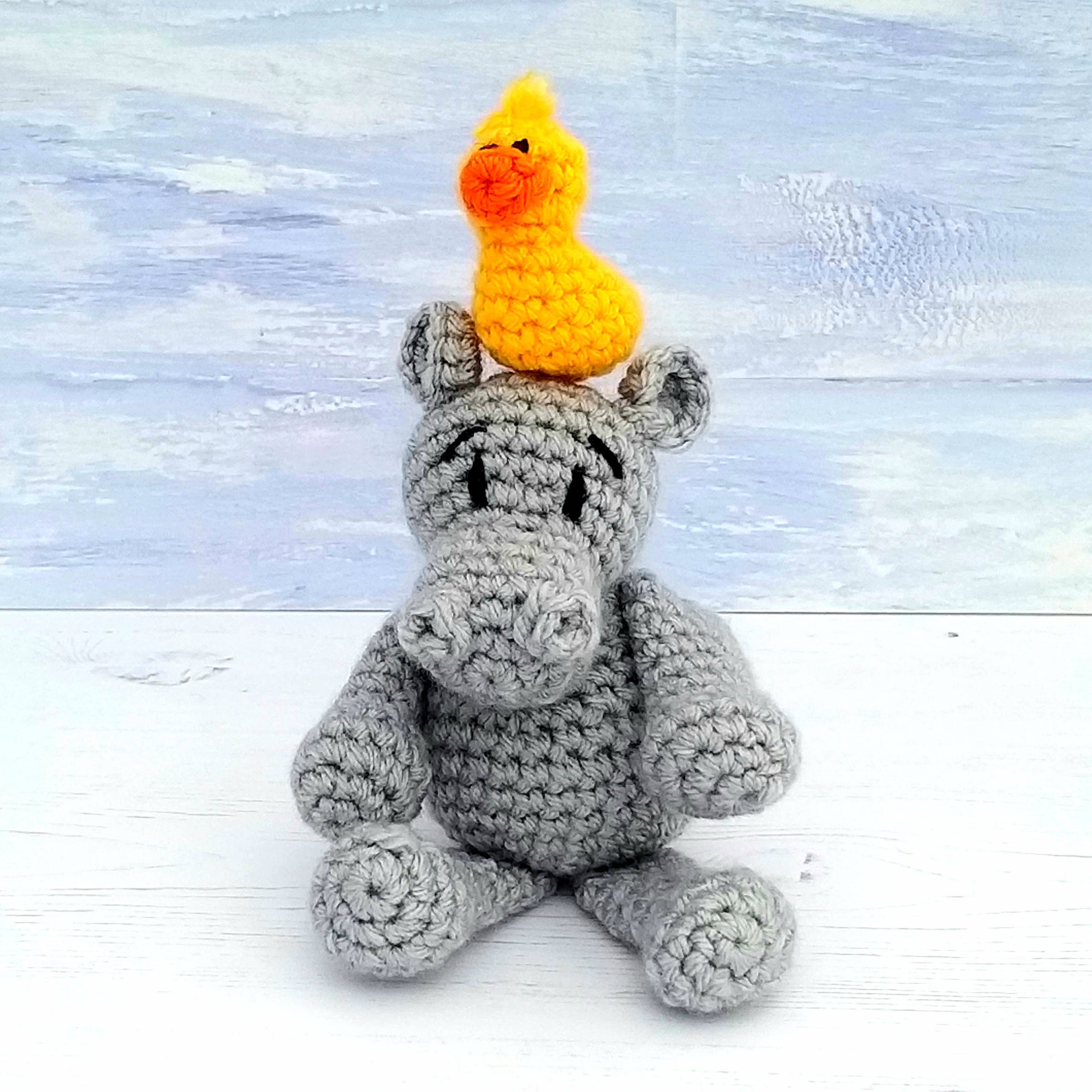 Baby Hippo Crochet Kit Amigurumi Kit Baby Hippo Crochet | Etsy