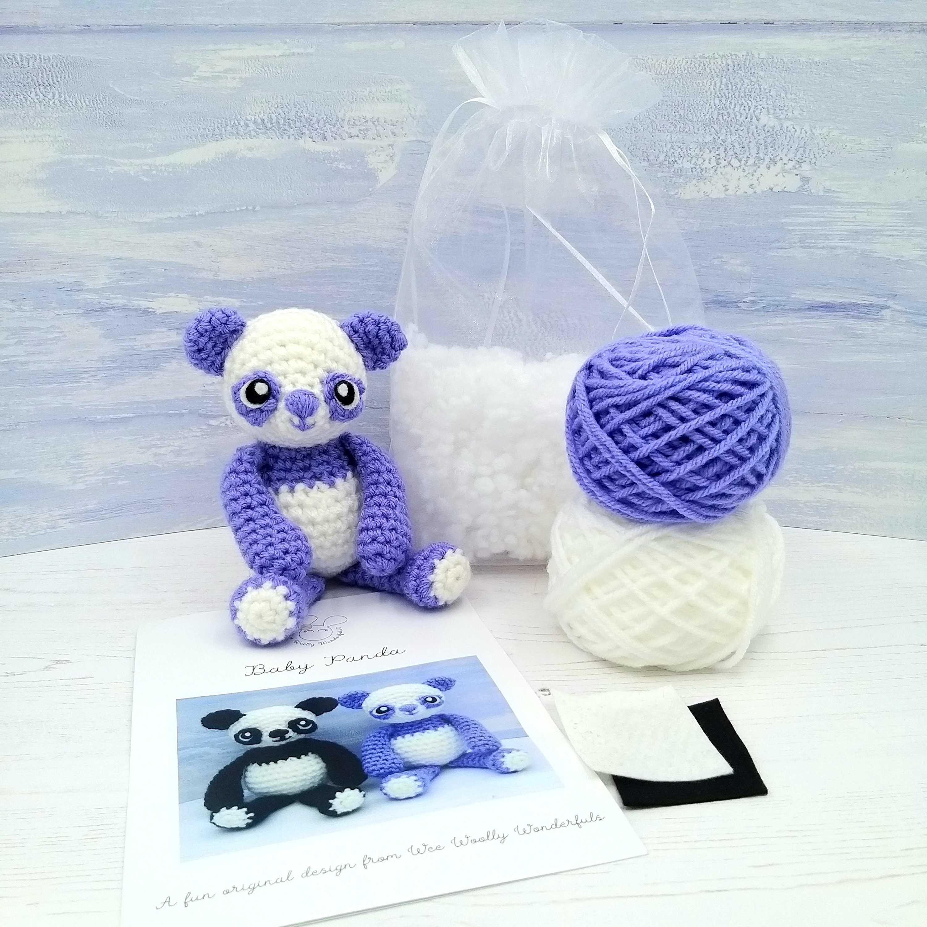 Crochet Kit - Baby Panda Crochet Kit - Amigurumi Panda Pattern - Etsy UK