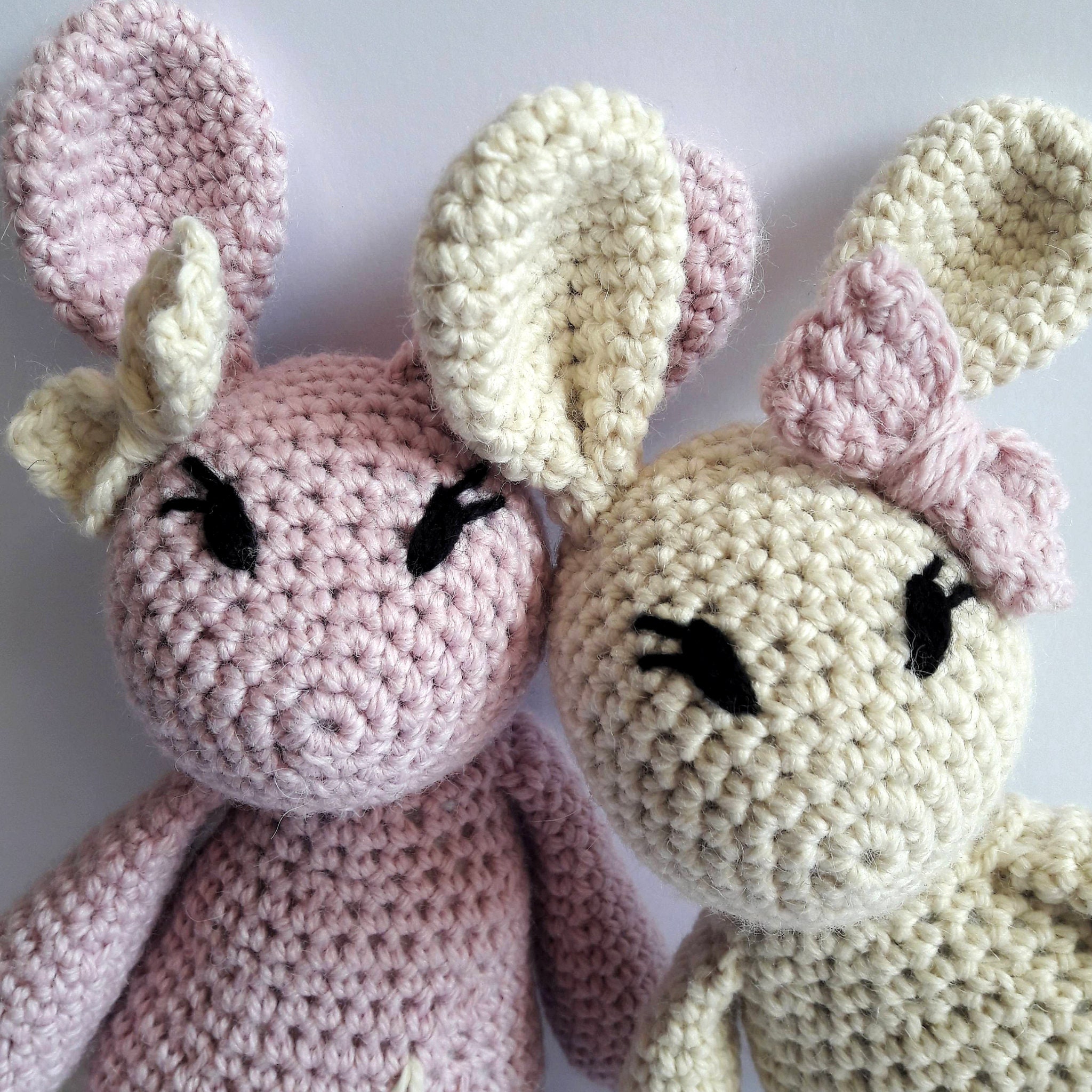 Crochet Kit Luxury Alpaca Twin Bunny Rabbit Beginner Kit | Etsy