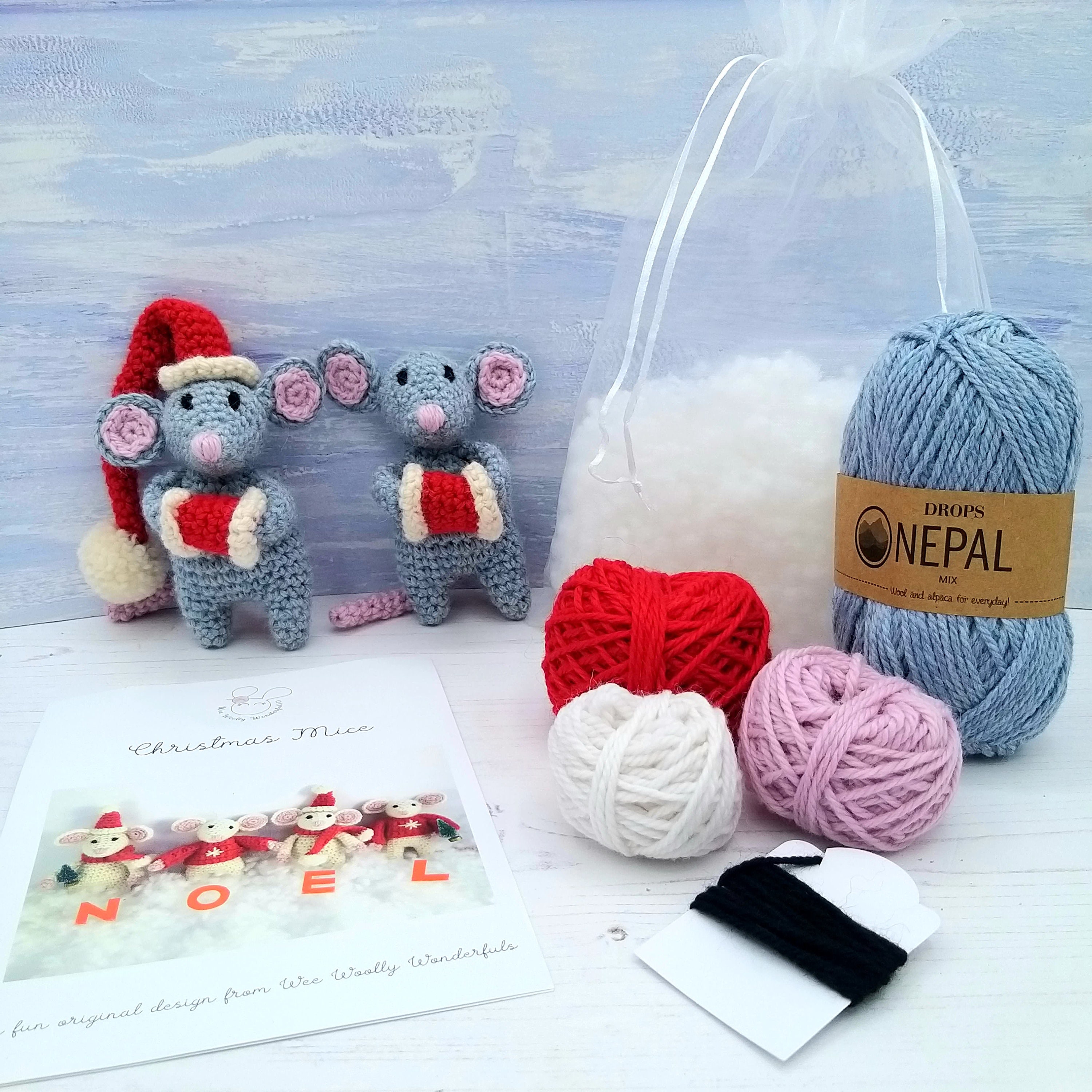 Mice Crochet Kit Amigurumi Kit Cute Crochet Pattern Mouse - Etsy UK