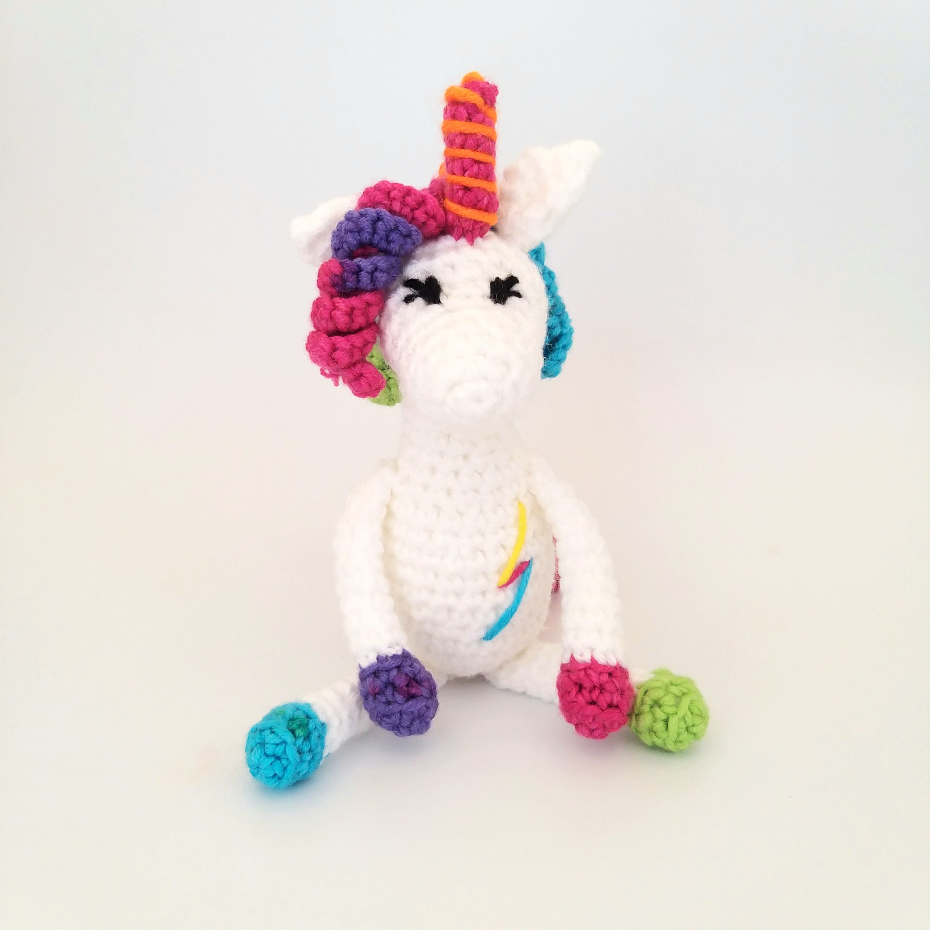 Unicorn Crochet Pattern - Cute Baby Unicorn Amigurumi Pattern PDF ...