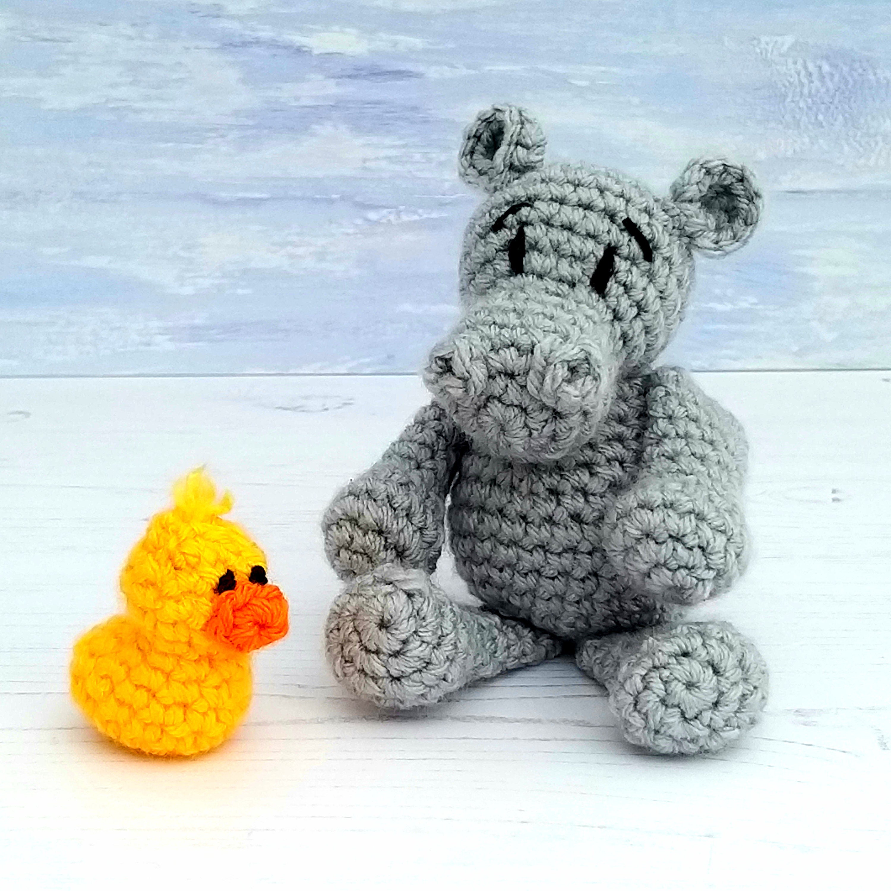 Baby Hippo Crochet Kit Amigurumi Kit Baby Hippo Crochet | Etsy