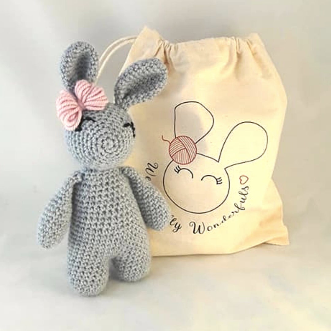Crochet Kit Bunny Rabbit in 100% Wool & Alpaca Learn to - Etsy