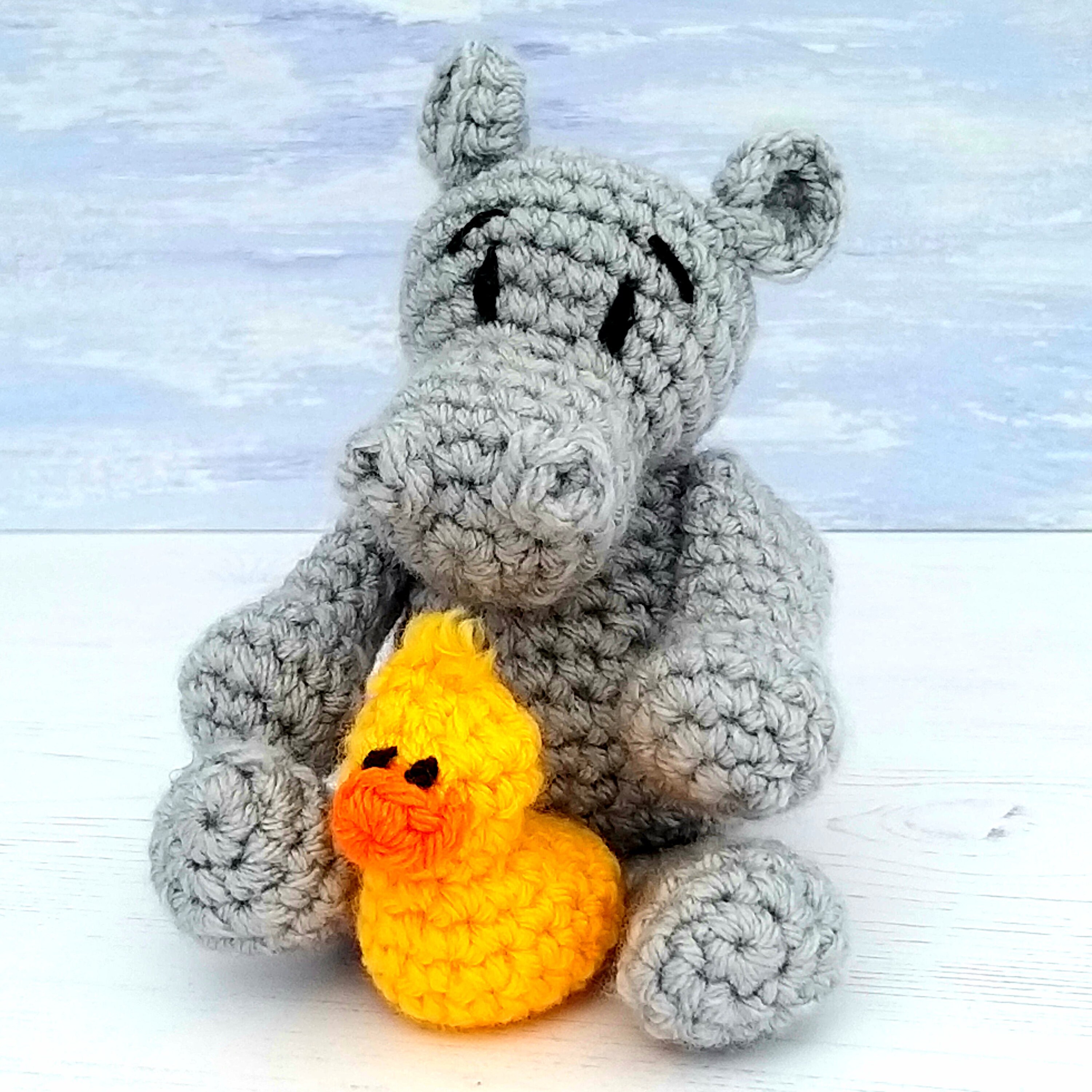 Baby Hippo Crochet Kit Amigurumi Kit Baby Hippo Crochet | Etsy