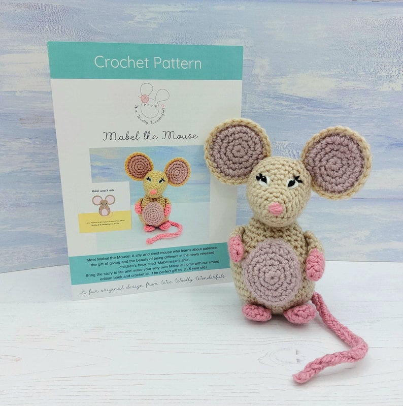 Mabel the Mouse Crochet Kit, Pattern and Book Bundles - Children's Book ...