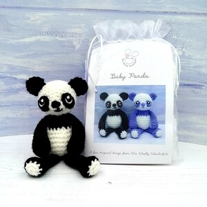 Crochet Kit - Baby Panda Crochet Kit - Amigurumi Panda Pattern - Etsy UK