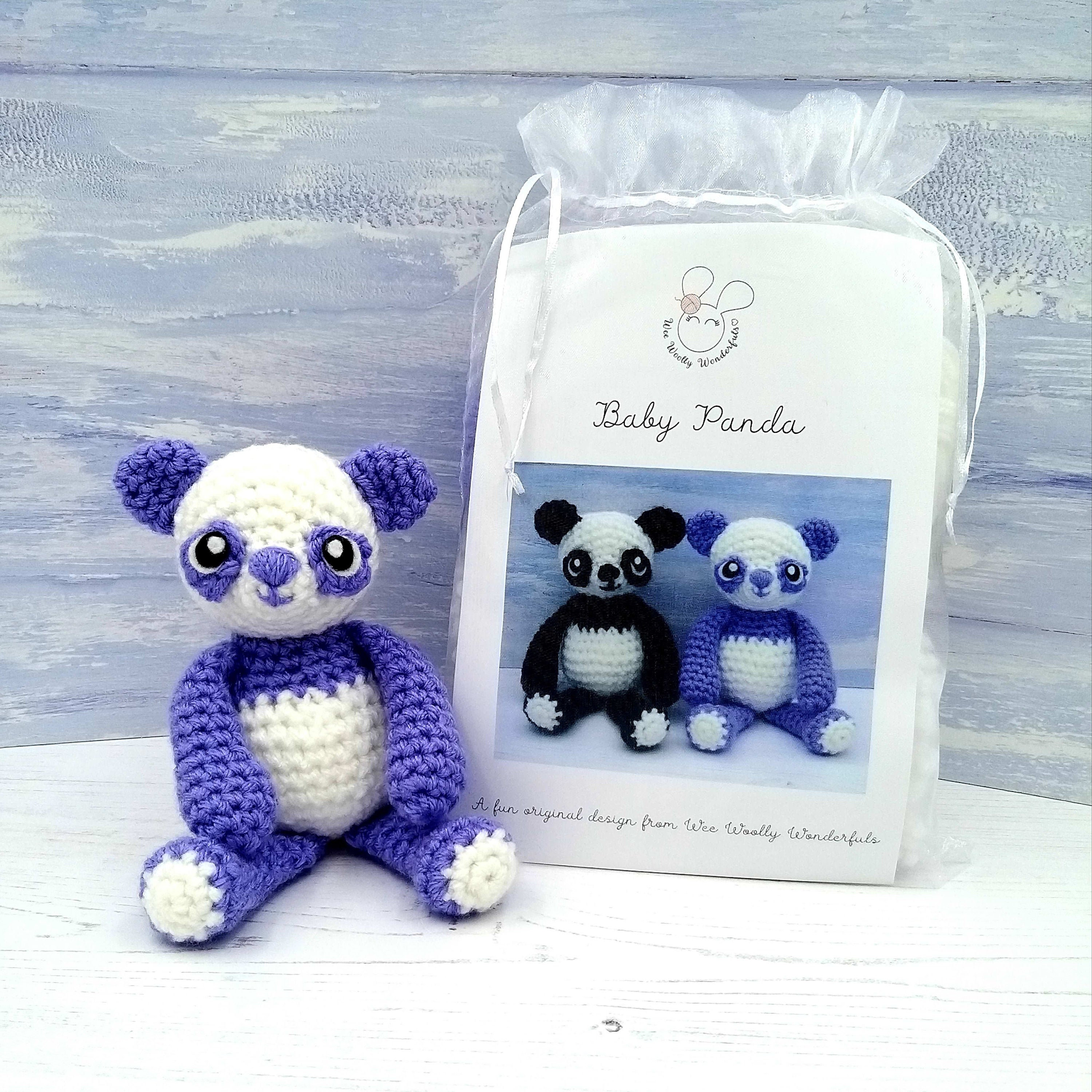 Crochet Kit - Baby Panda Crochet Kit - Amigurumi Panda Pattern - Etsy UK