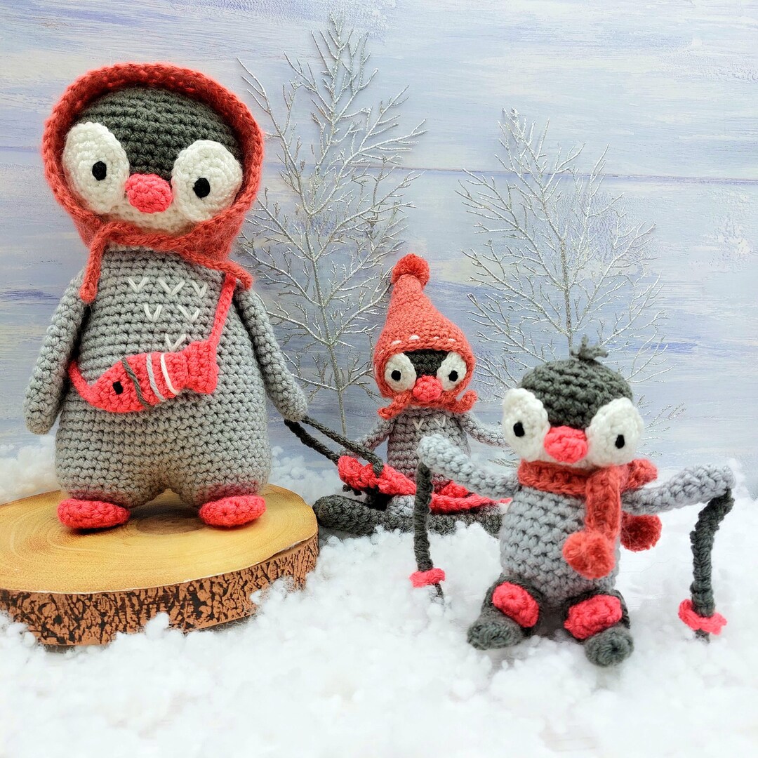 Penelope the Penguin & Her Chicks Pippin and Posy Crochet Pattern ...