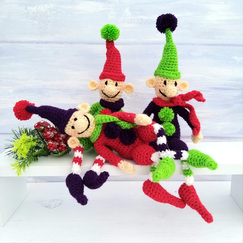 Christmas Elves Crochet Pattern Cute Amigurumi Toy Elf | Etsy
