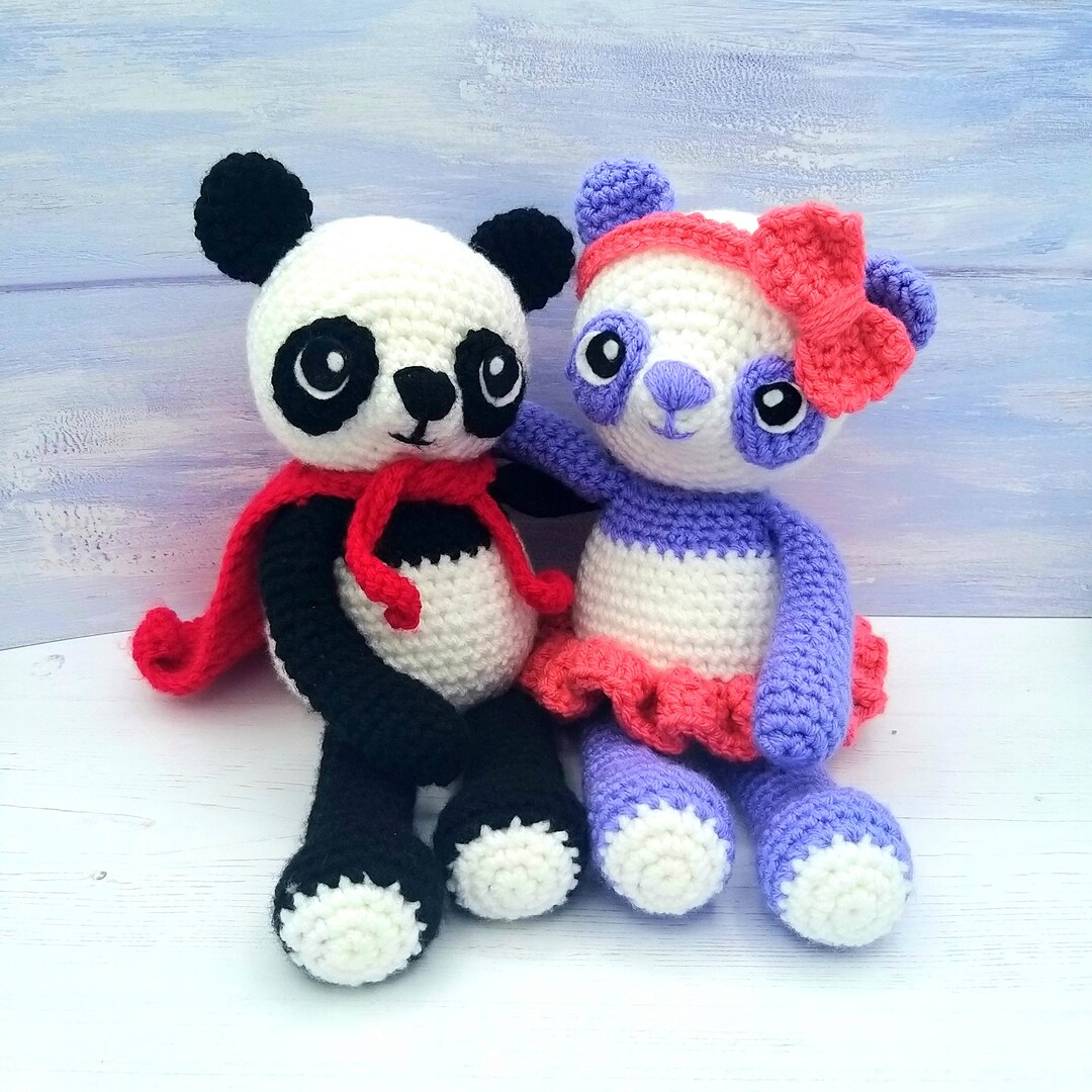 Panda Crochet Pattern - Cute Panda Pattern Amigurumi PDF Download - Etsy