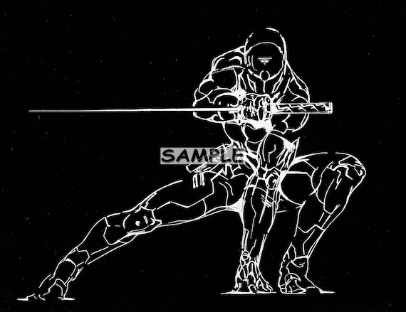 Cyborg Ninja Drawings