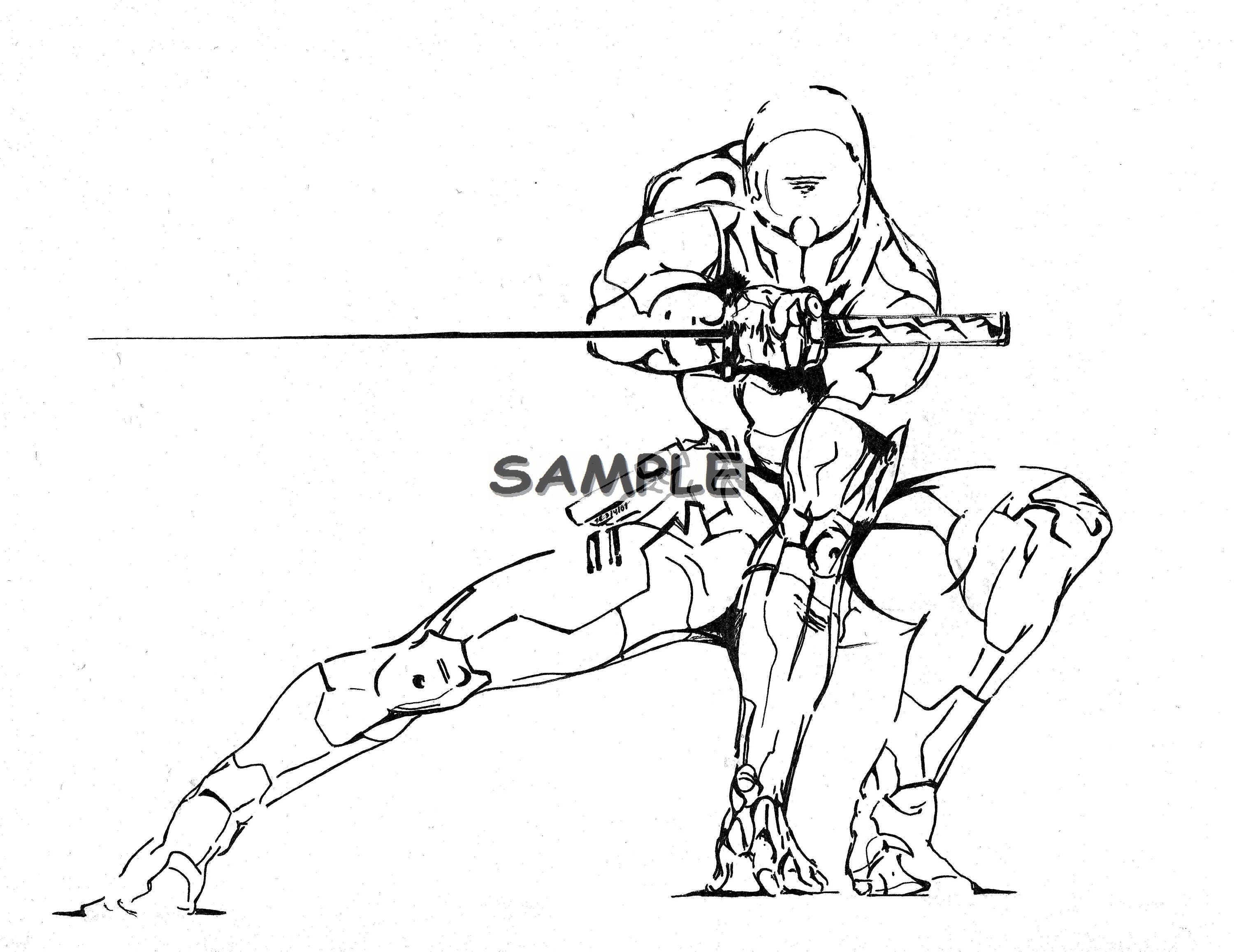 Cyborg Ninja Drawing