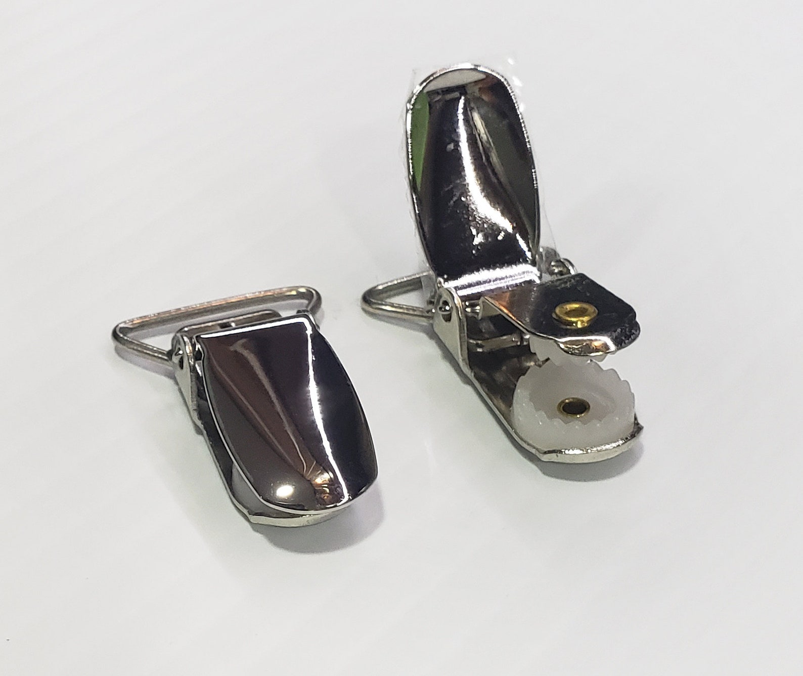 12 or 24 High Quality Suspender Clips NICKEL FREE Silver ID - Etsy
