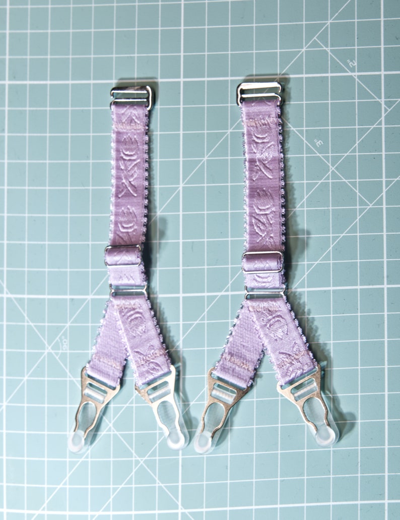 Detachable Garters Y Shape and I Shape With Stockings Clips, Set of 4 ...