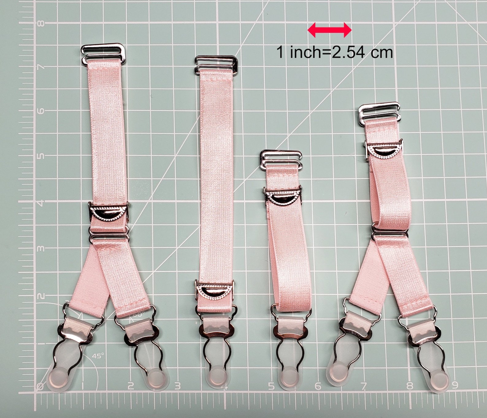 Detachable Garters Y Shape and I Shape With Stockings Clips, Set of 6 ...