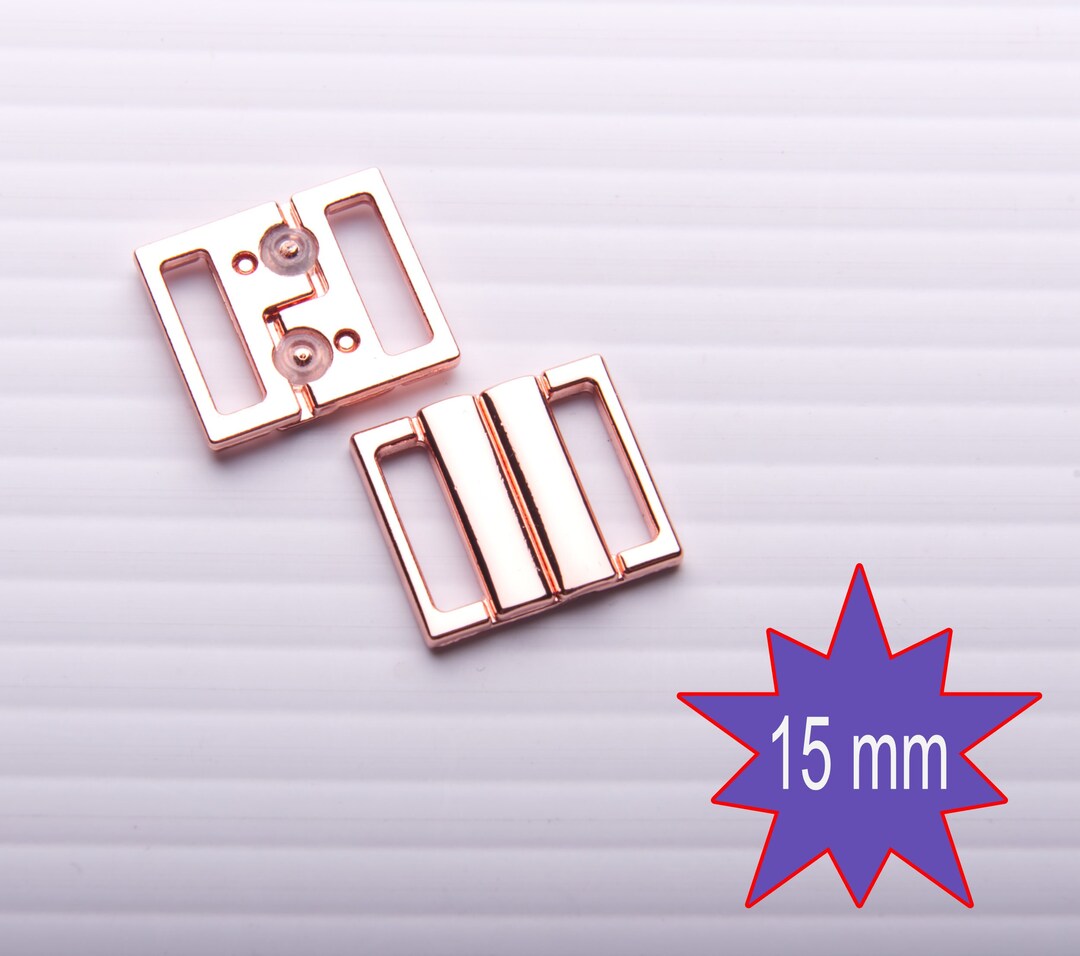 Rose Gold Metal Alloy Bra Buckle Closure, 15mm - Etsy