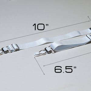 Detachable Suspenders, Garters With Stockings Clips, Satin Elastic ...