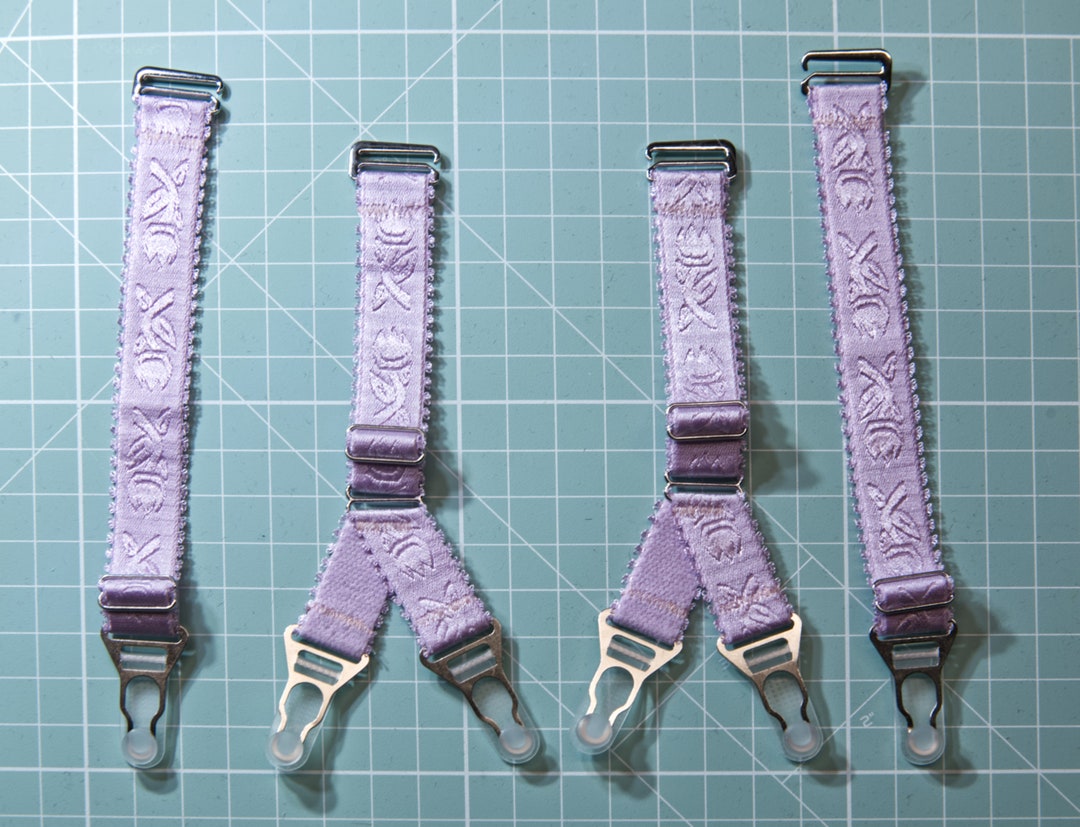 Detachable Garters Y Shape and I Shape With Stockings Clips, Set of 4 ...