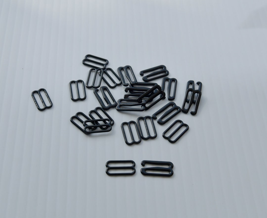 Black Nylon Coated Metal Strap Adjusters & G Hooks (15mm, Set of 12) - Etsy