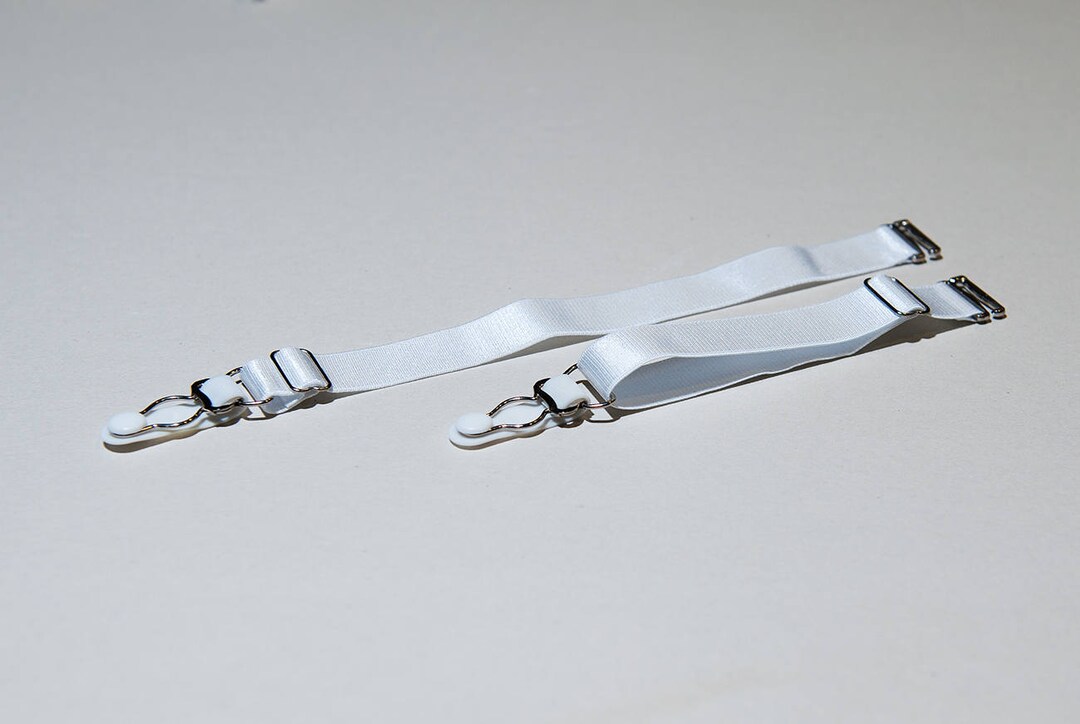 Detachable Suspenders, Garters With Stockings Clips, Satin Elastic ...