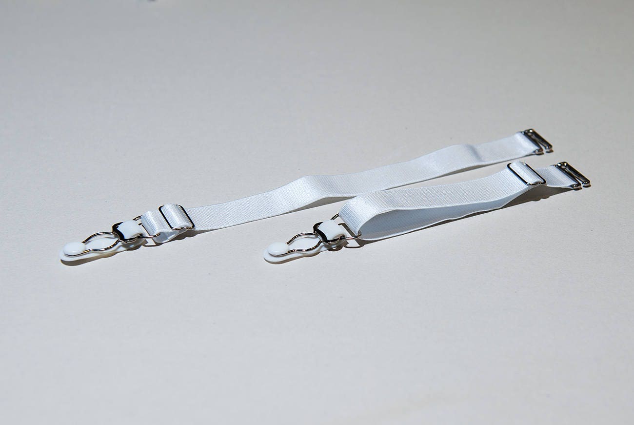 Detachable Suspenders, Garters With Stockings Clips, Satin Elastic ...